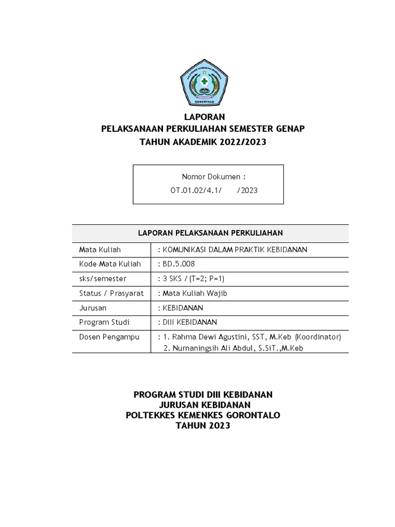 Laporan Komunikasi 2023 | PDF Laporan Komunikasi 2023 | PDF