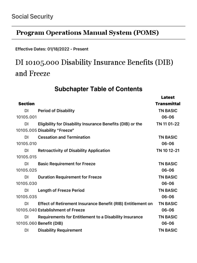Disability Insurance Benefits Guide | PDF | Social Security Disability Insurance | Social ...