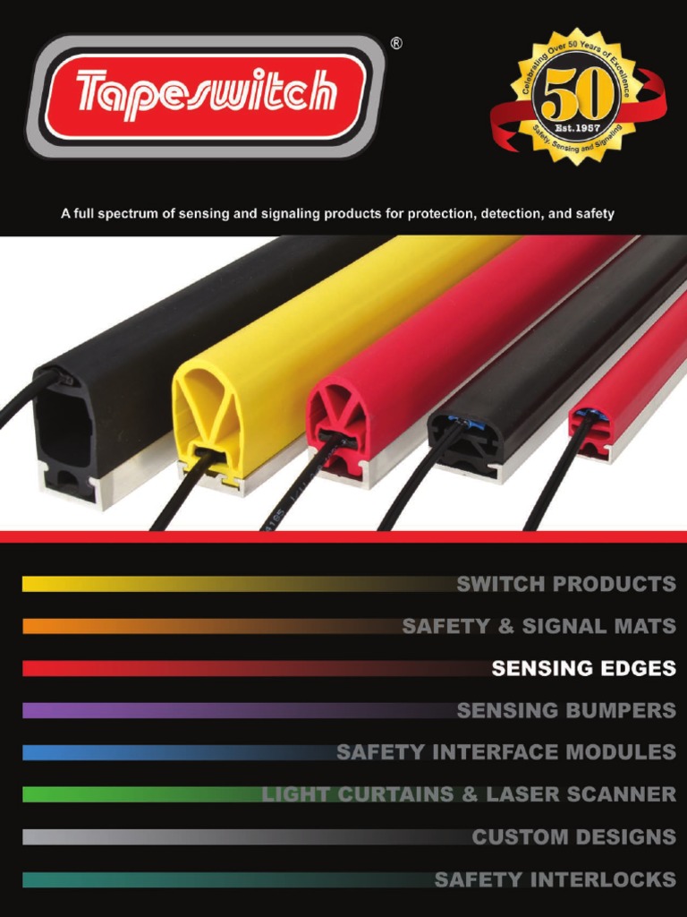 Tapeswitch Sensing Edge - v2.00 | PDF | Relay | Electrical Wiring