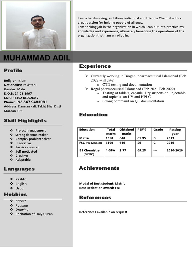 adil cv-word | PDF