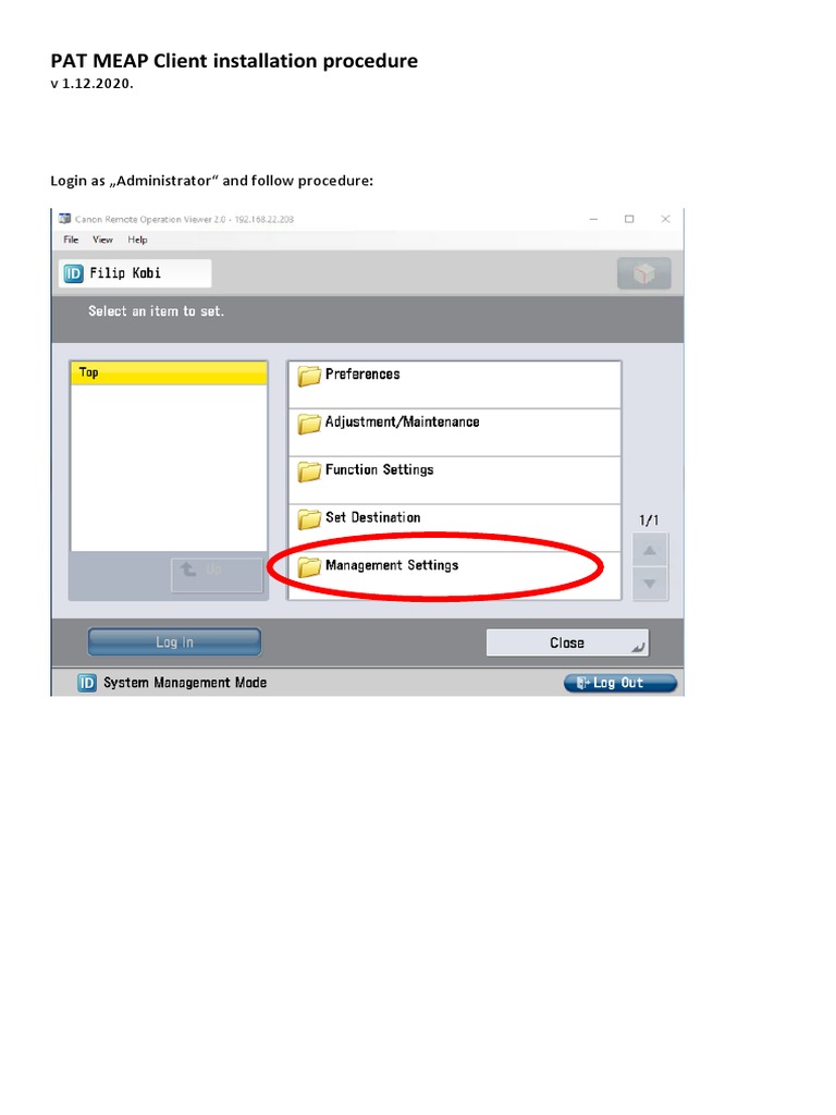 Installation PAT MEAP Client Procedure | PDF
