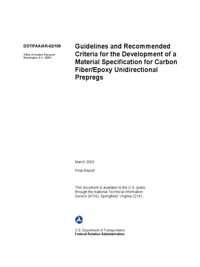 Carbon Fiber/Epoxy Prepreg Guidelines | PDF | Specification (Technical ...