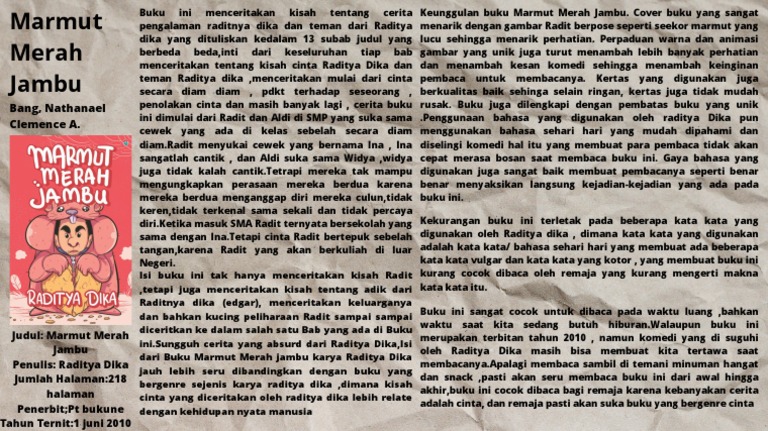 Marmut Merah Jambu: Kisah Cinta Absurd | PDF