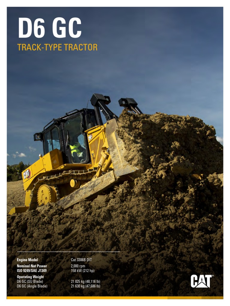 D6GC Caterpillar | PDF | Tractor | Horsepower