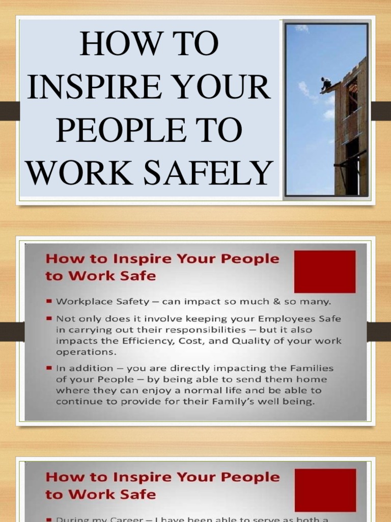 Inspire Safe Work Practices | PDF