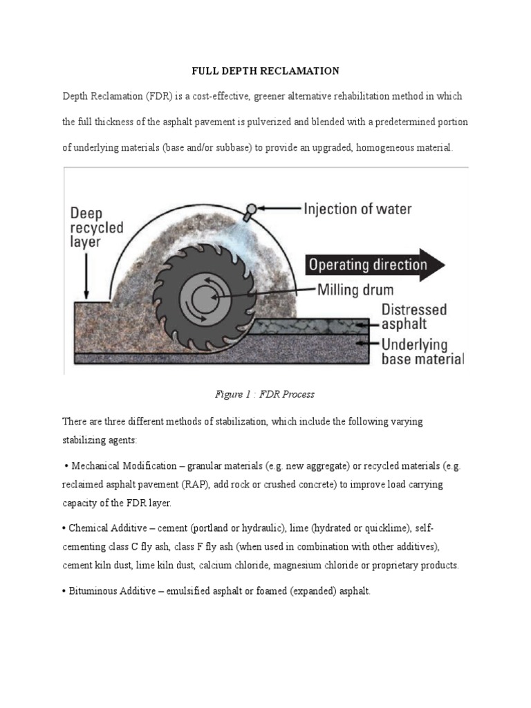 Full Depth Reclamation | PDF | Cement | Lime (Material)