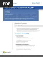 AZ-900 Topics List | PDF