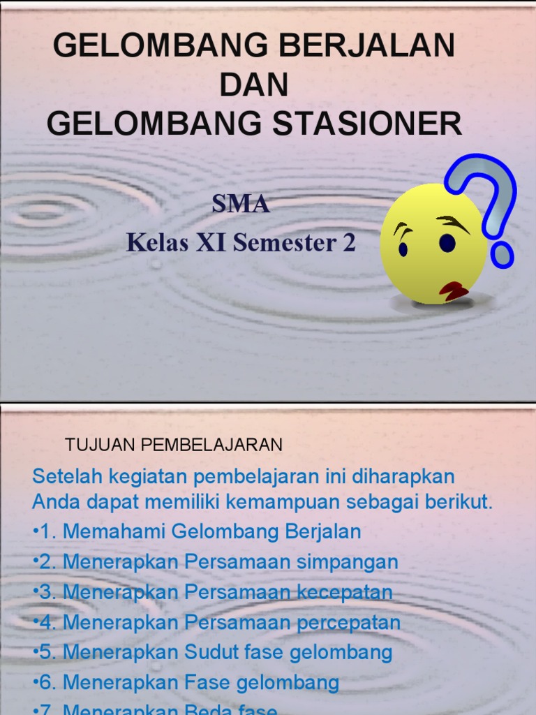 Fase dan Persamaan Gelombang Berjalan | PDF