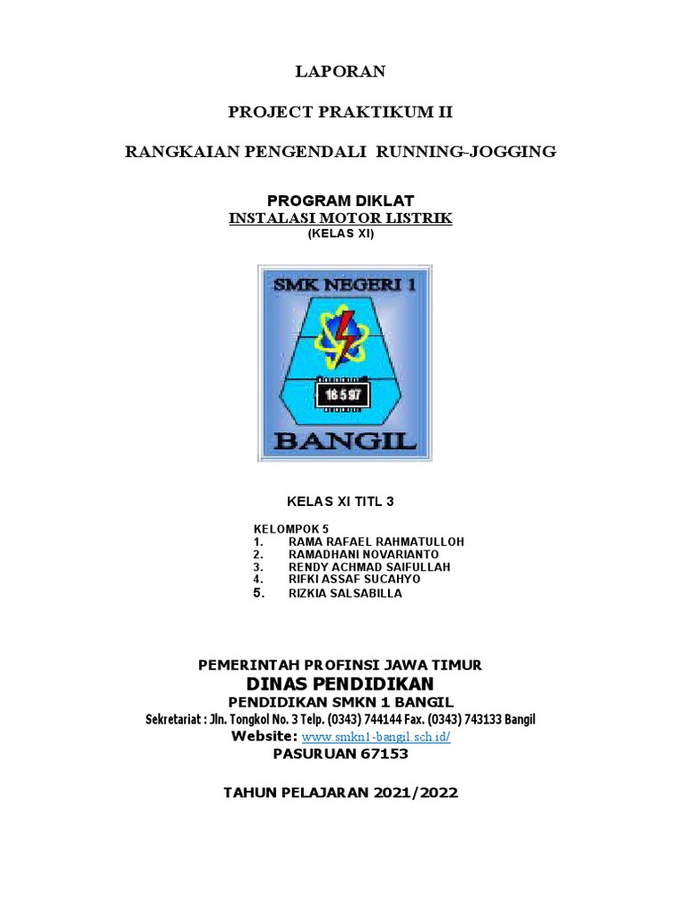 Laporan Project Rangkaian Motor Pengendali Running - Jogging - Docx | PDF