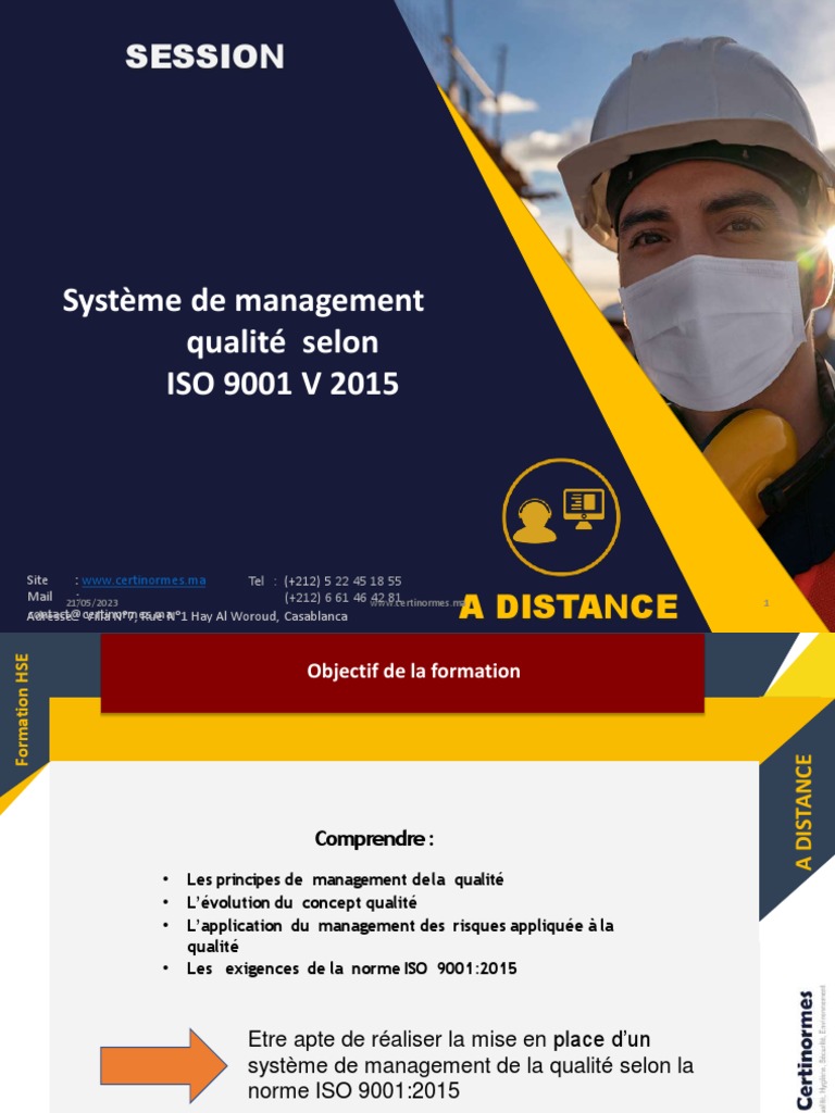 Formation à la norme ISO 9001:2015 | PDF | Système de management de la ...