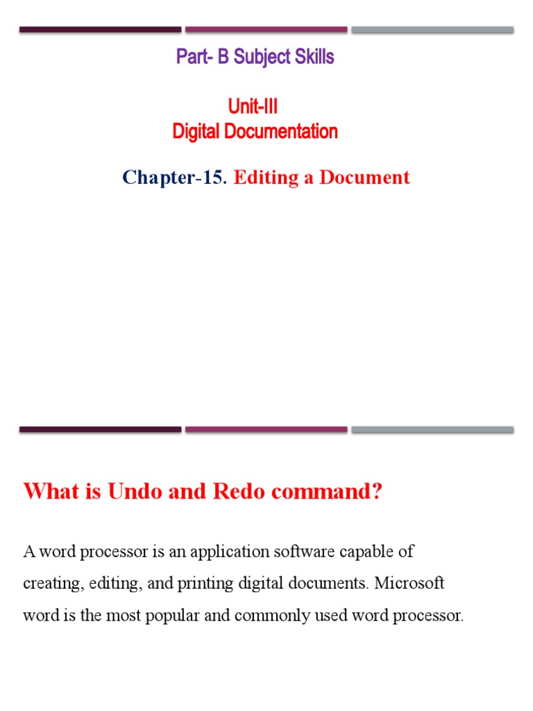 Editing Documents in MS Word | PDF