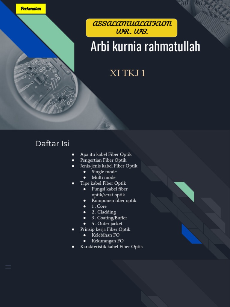 Fiber Optic | PDF | Teknologi & Rekayasa