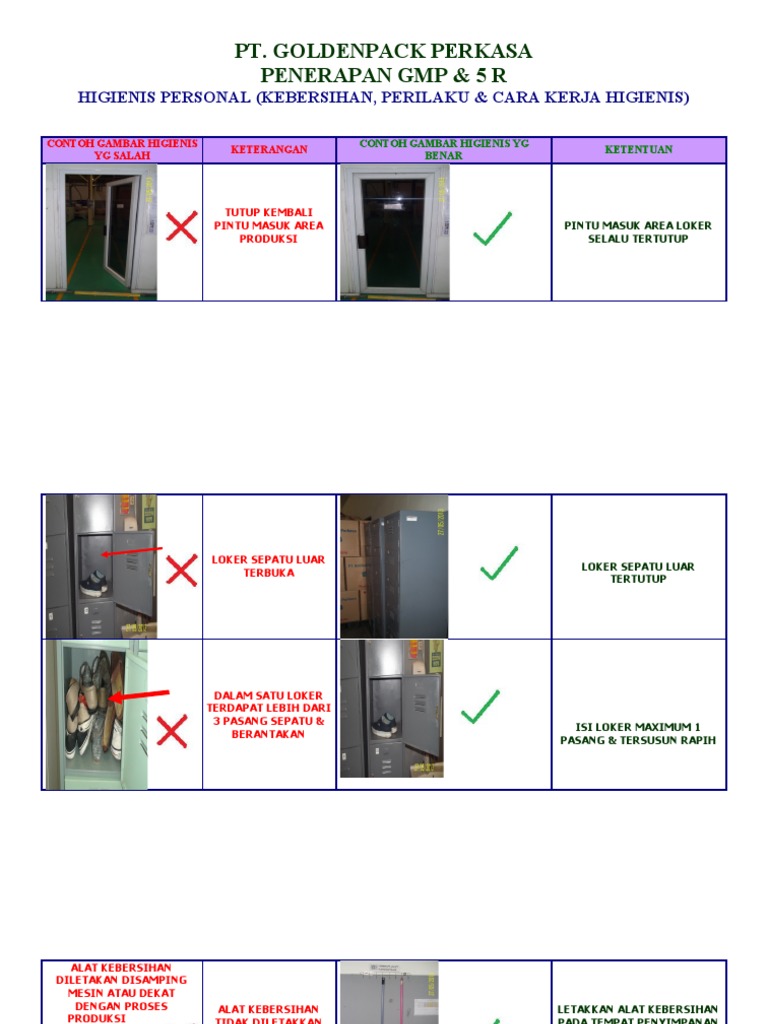 KT GMP Personal Hygiene GPP | PDF