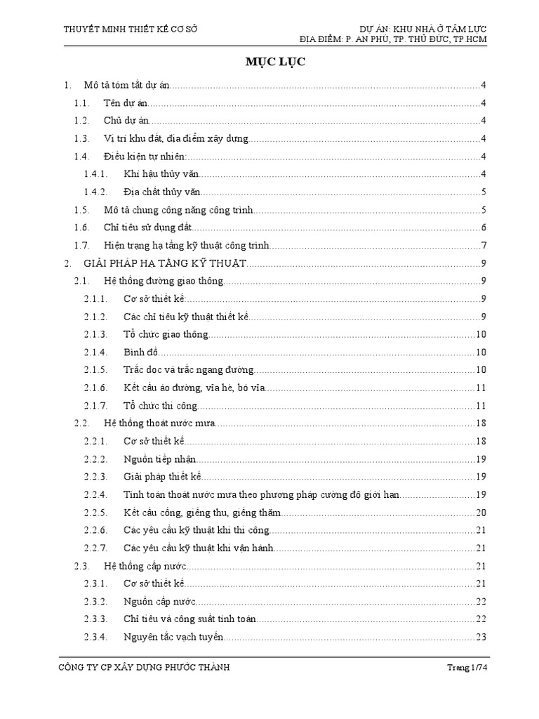 01.tam Luc-Thuyet MinhTKCS MEP | PDF
