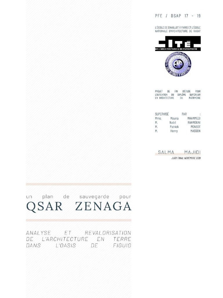 Qsar Zenaga - A Forgotten Vernacular Architecture in Morocco | PDF
