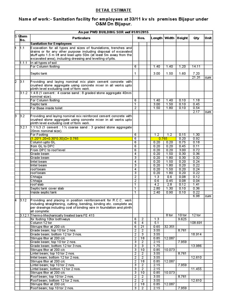 Construction of Toilet | PDF | Concrete | Screw