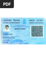 Pancard Back Side | PDF