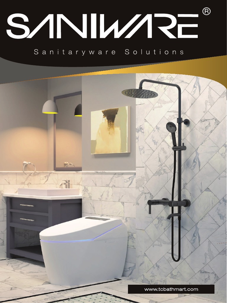 Saniware Bathroom Cabinet Catalogue | PDF | Tap (Valve) | Hydraulics