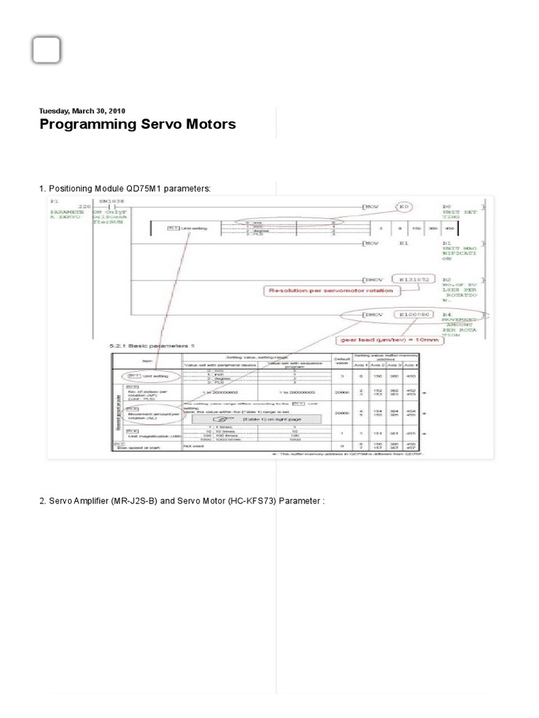 Programming Servo Motors | PDF