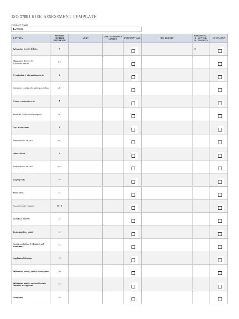 IC ISO 27001 Risk Assessment 10839 | PDF