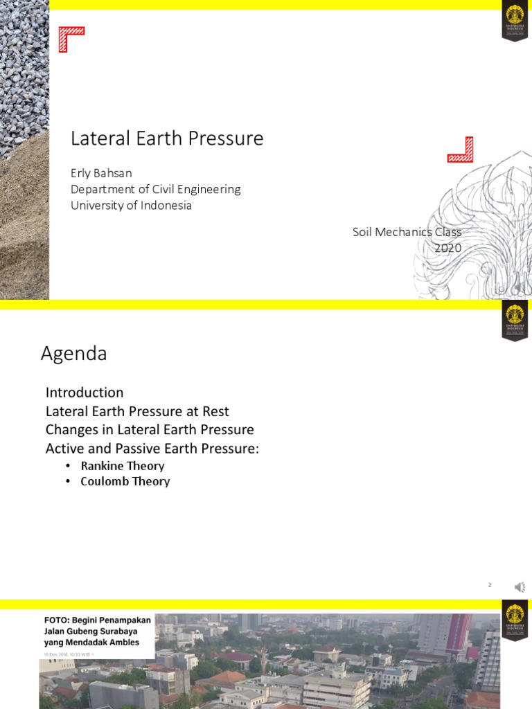Lateral Earth Pressure 2020 | PDF | Mechanical Engineering | Soil Science