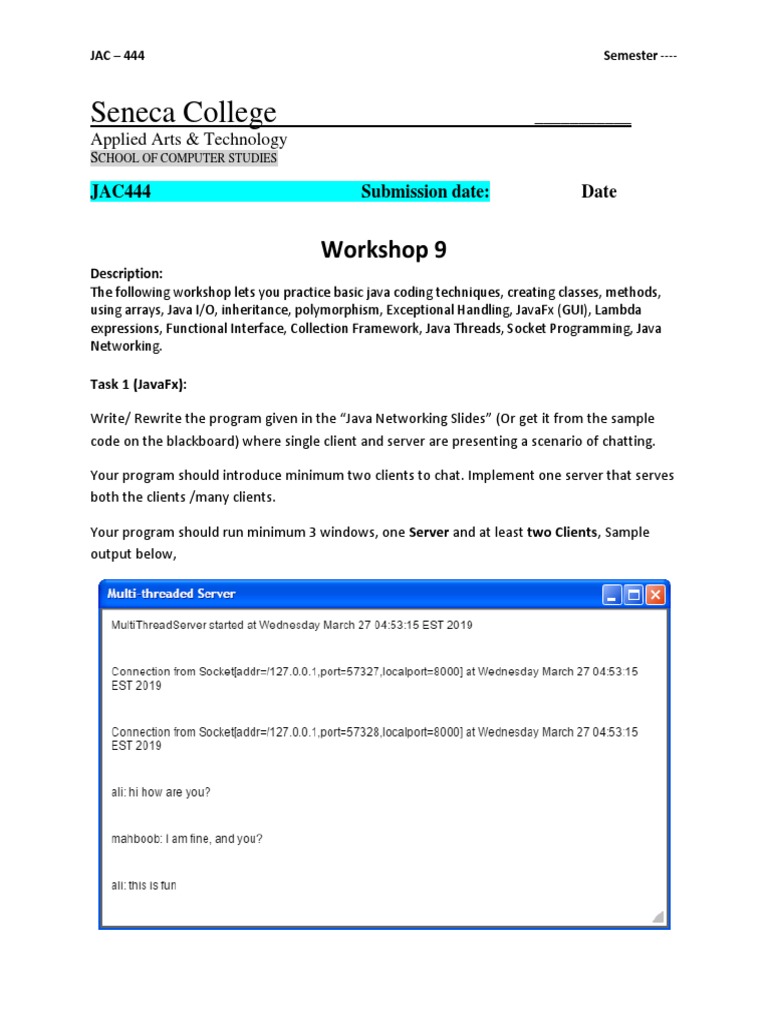 Workshop - 9 (Summer - 2022) | PDF | Java (Programming Language) | Computer Program