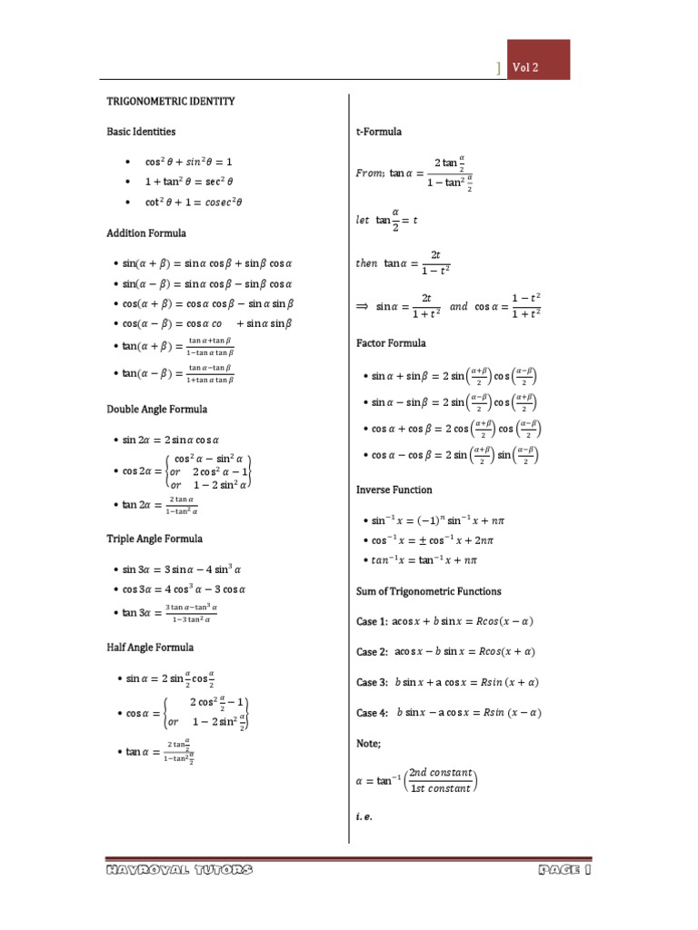 2nd Semester All Courses-100 | PDF | Trigonometric Functions ...