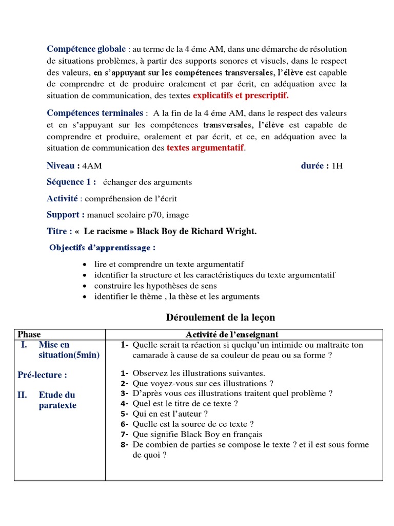 Fiche 4am | PDF