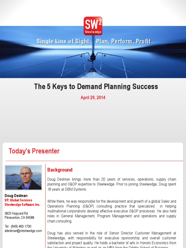 The 5 Keys To Demand Planning Success | PDF | Forecasting | Sales