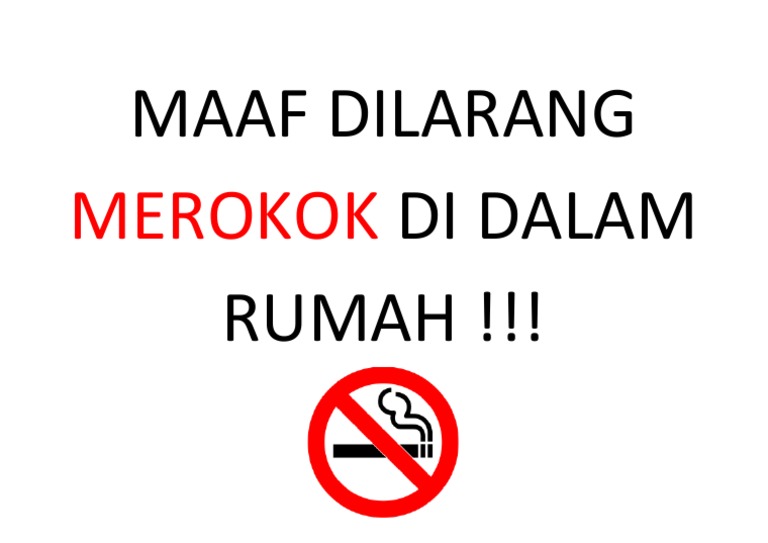 Maaf Dilarang Merokok Di Dalam Rumah Pdf