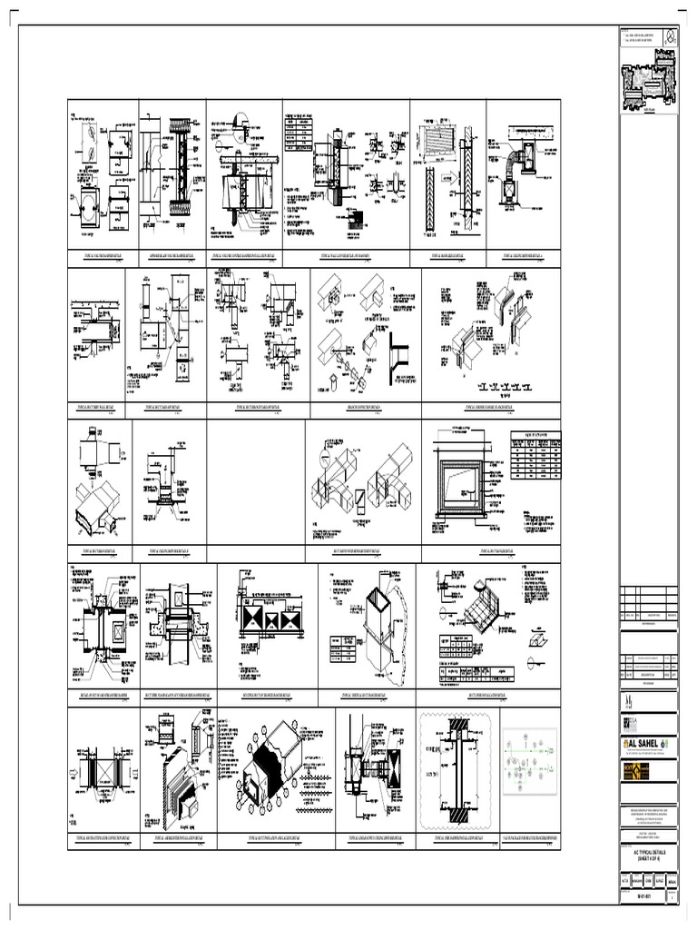 M-01-001-AC Typical Details - 05-SHEET-4 | Download Free PDF | Duct (Flow) | Buildings And ...