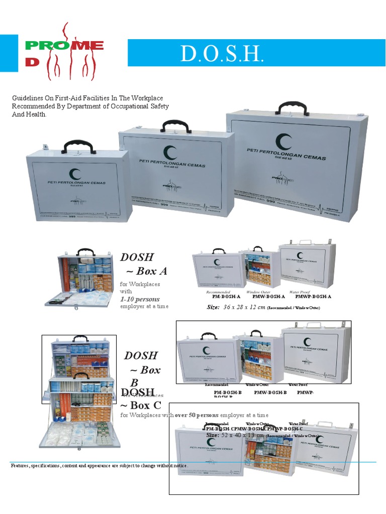 D.O.S.H.: Dosh Box A | PDF | First Aid