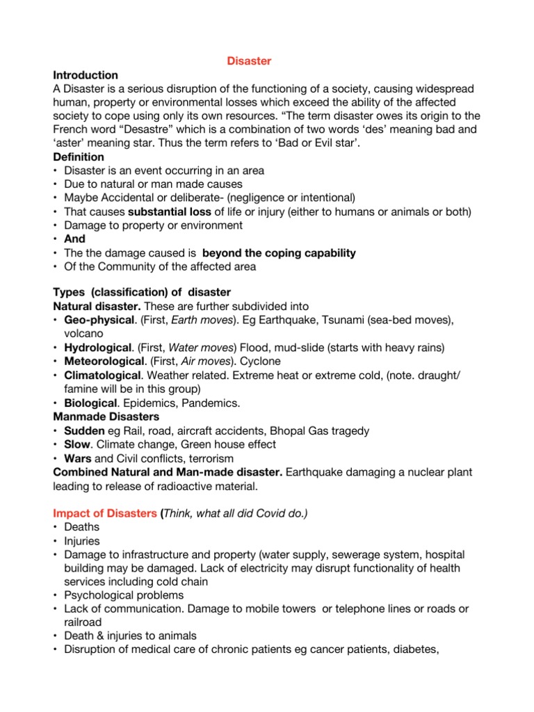 Disaster Management | Download Free PDF | Emergency Management | Hazards