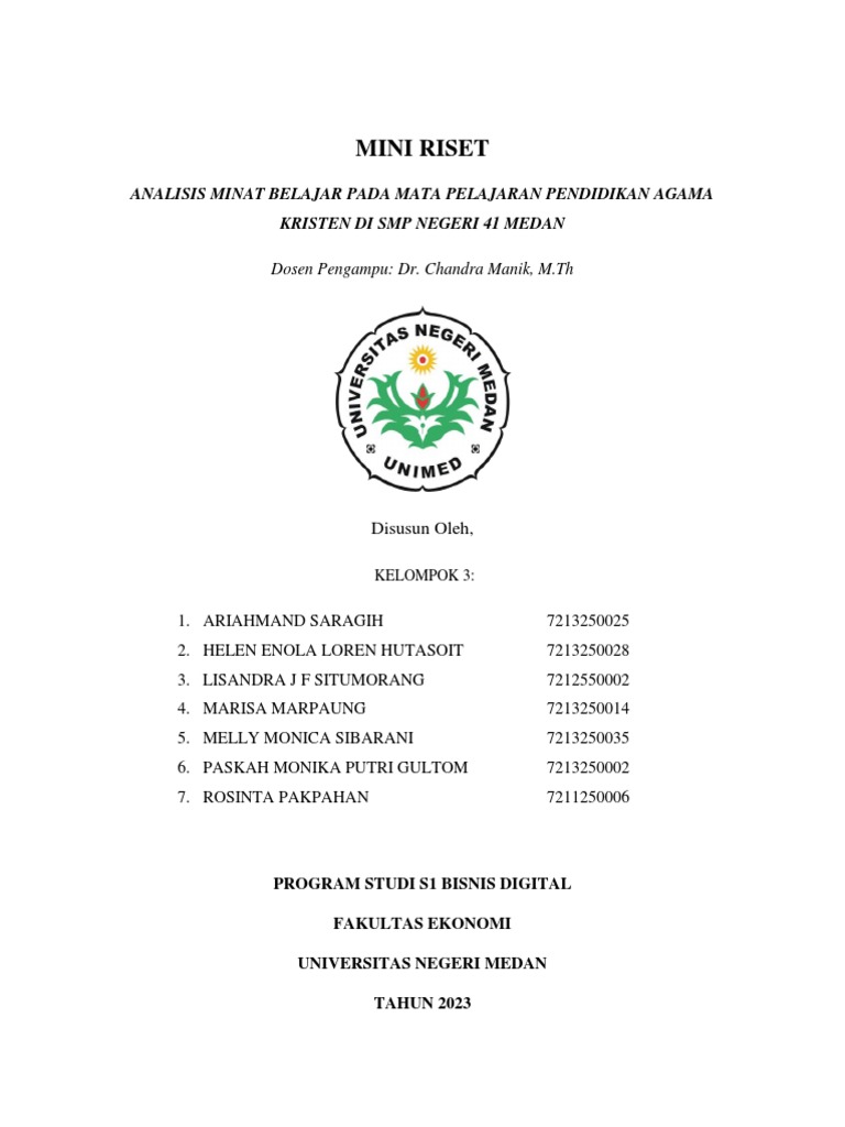 Mini Riset Agama | PDF | Karier & Perkembangan