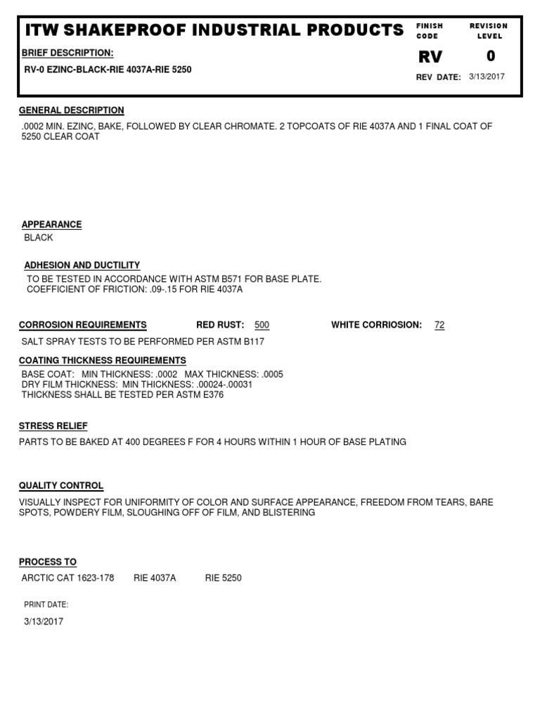 ITW SHAKEPROOF Industry Products RIE4037A | PDF