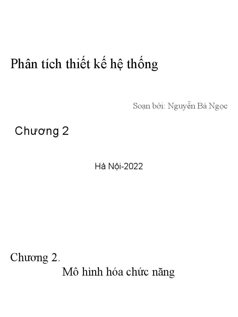 2022 2 Ch02 MoHinhHoaChucNang | PDF 2022 2 Ch02 MoHinhHoaChucNang | PDF