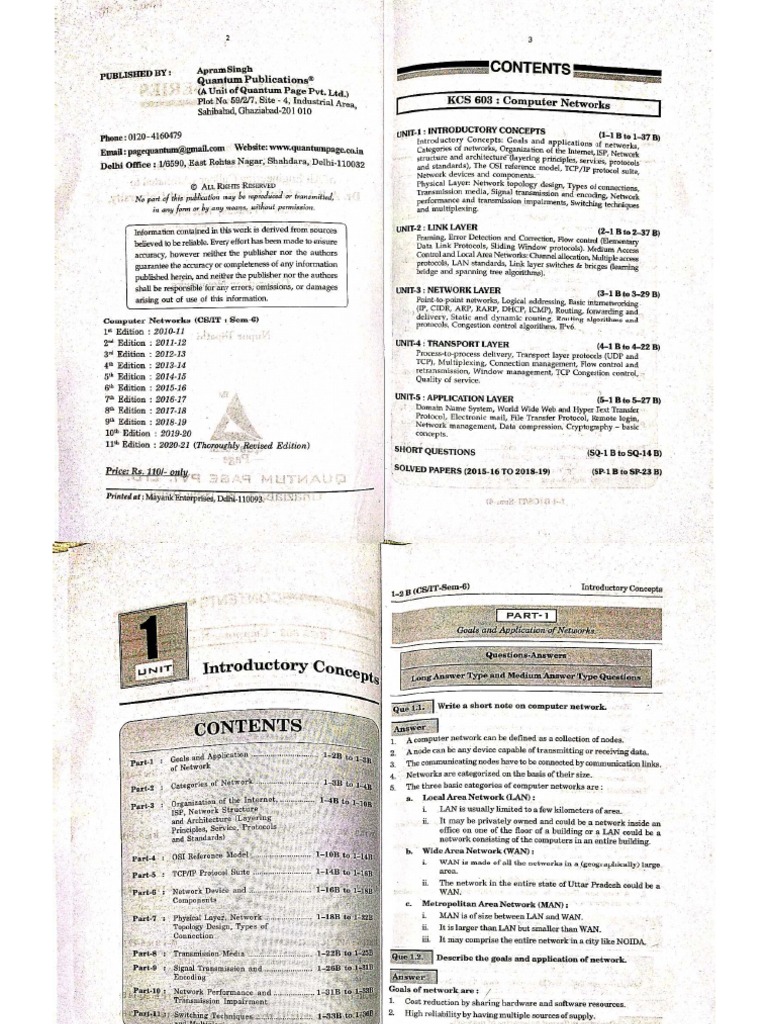 Aktu Computer Network Quantum Rotated 6th Sem | PDF