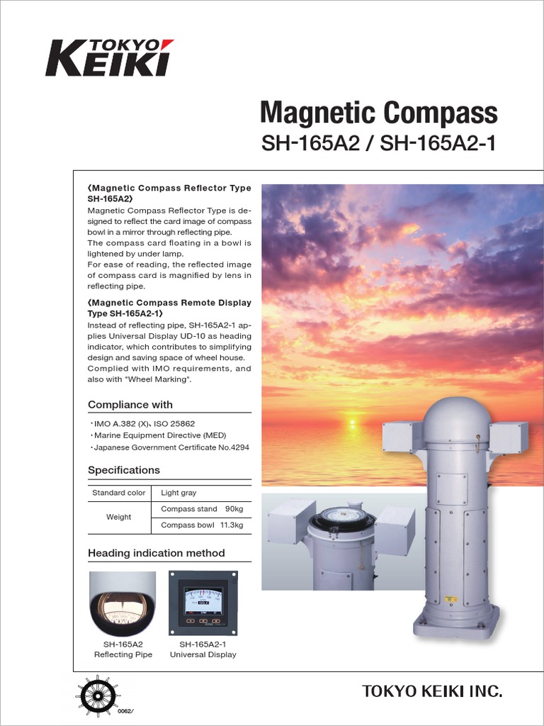 SH-165A2 SH-165A2-1 Magnetic Compass Tokyo Keiki (Tokimec) | PDF ...