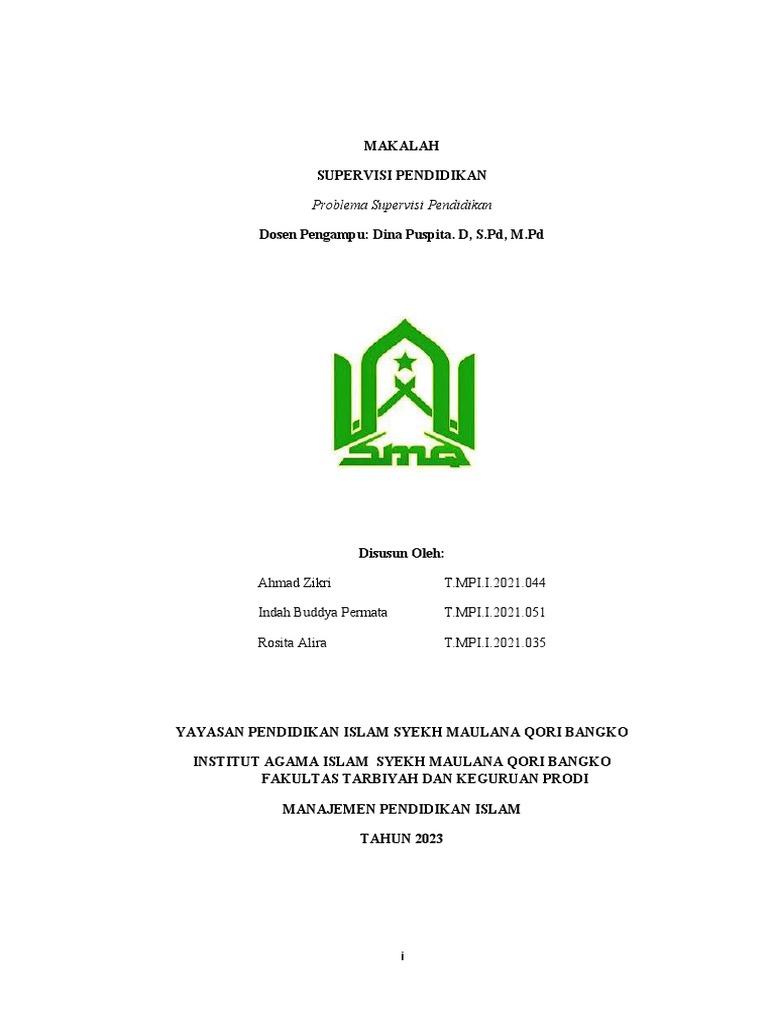 Problematika dalam Supervisi Pendidikan | PDF