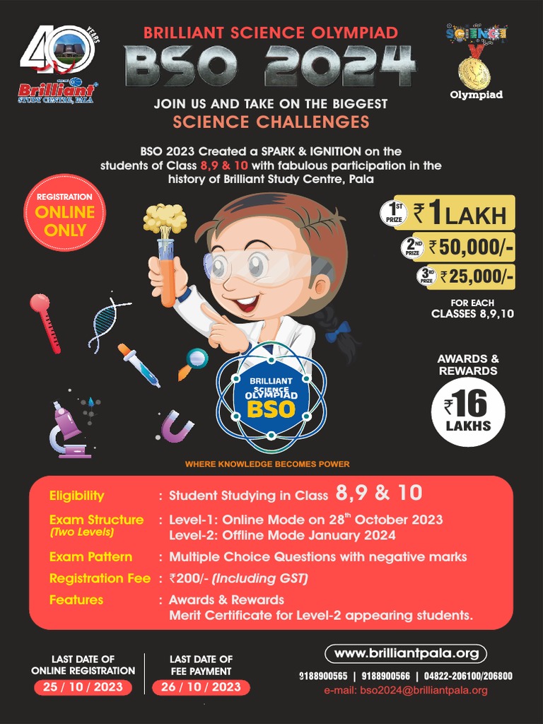 Brilliant Science Olympiad 2023 July 19 | PDF | Mathematics | Chemical ...