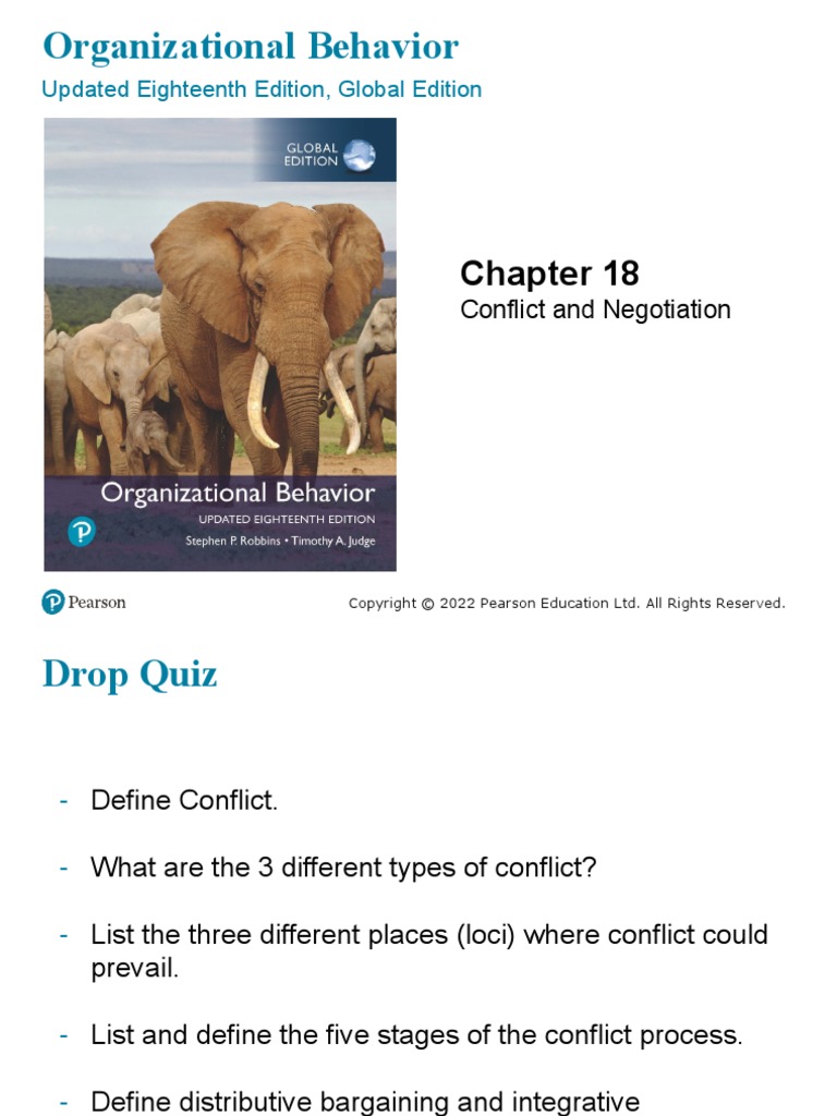 Conflict - Negotiation - Ob18 - Inppt - 18 | PDF | Negotiation | Bargaining