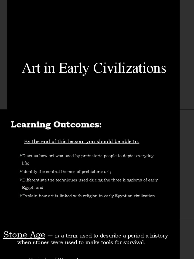 Art Appreciation Lesson 7 | PDF | Paleolithic | Stone Age