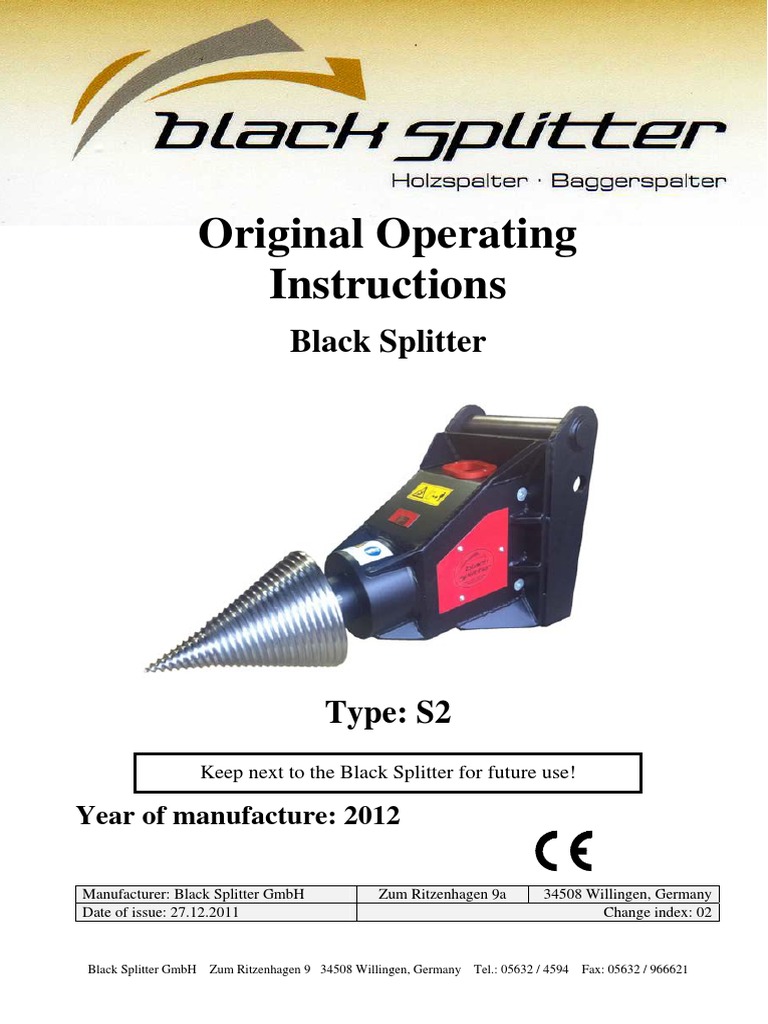 black-splitter-4f33a9a00aac77f1f35ffffa2e5e1289 | PDF | Safety ...