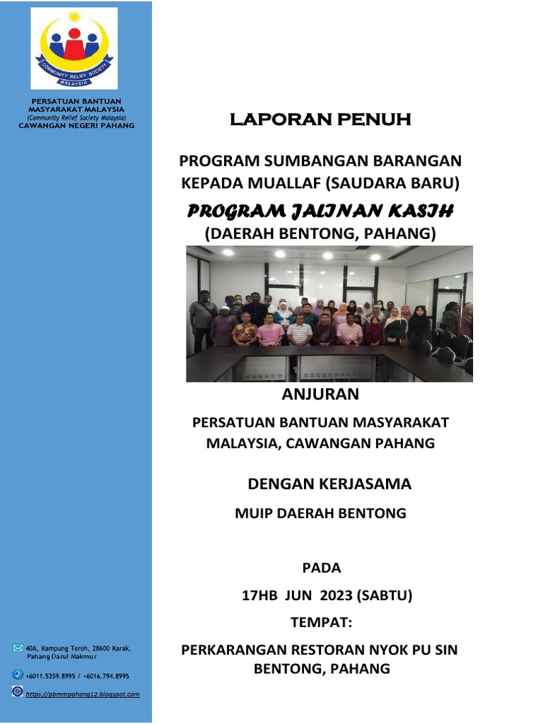 Laporan Penuh - Program Jalinan Kasih - Official - 17062023 | PDF
