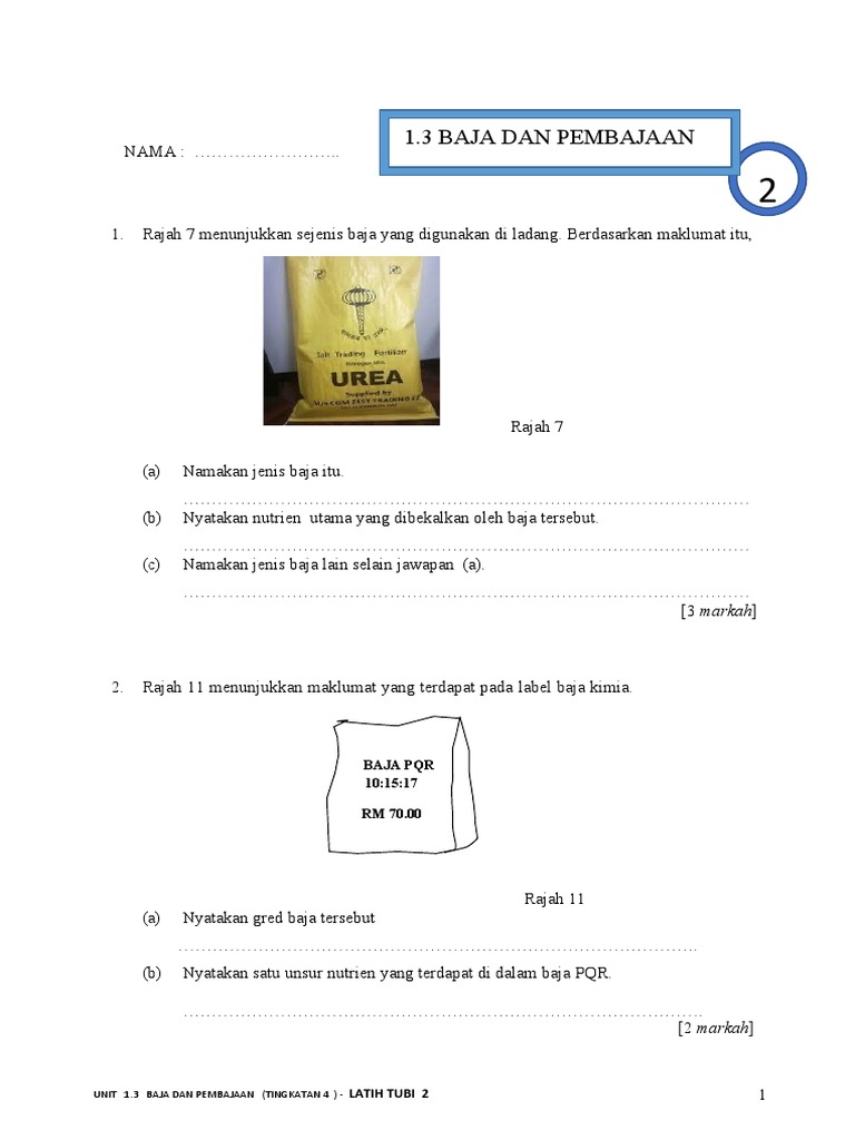 LAT 2 Unit 3.1 Baja Dan Pembajaan | PDF