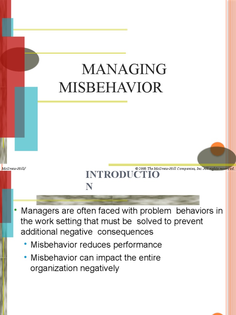 Managing Workplace Misbehavior | PDF | Aggression | Bullying