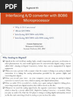 ADC and DAC Interfacing with 8086 | PDF | Analog To Digital Converter ...