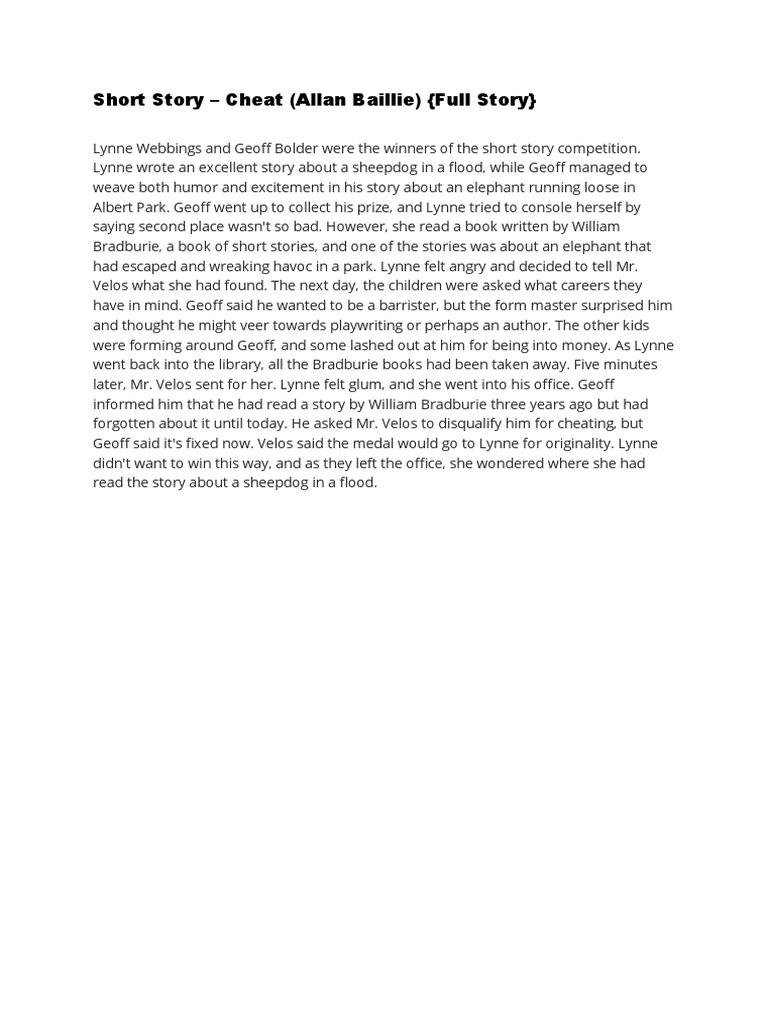 Short Story (Simplified) | PDF