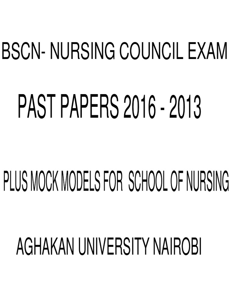 NCK Past Papers 2013-2016 | PDF