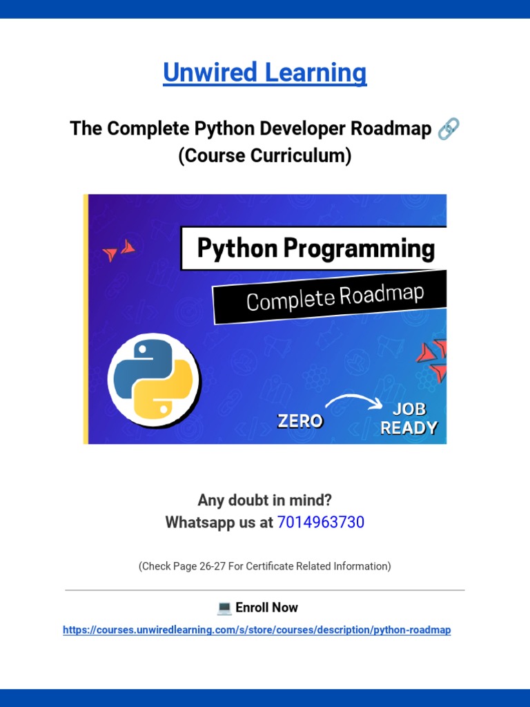 Python Roadmap Pdf Object Oriented Programming Python Programming Language 